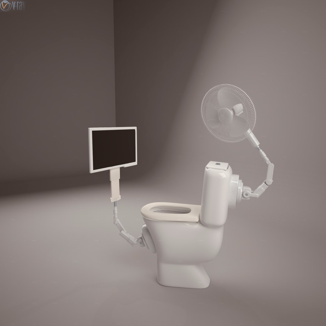 3d Model Hybrid Toilet Fan Screen