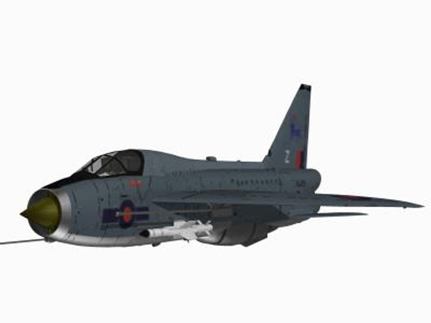 English Electric Lightning T5 3d Max