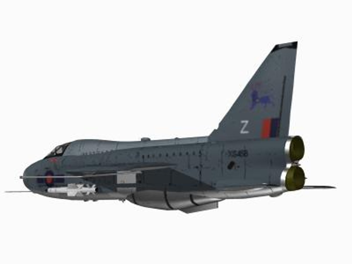 English Electric Lightning T5 3d Max