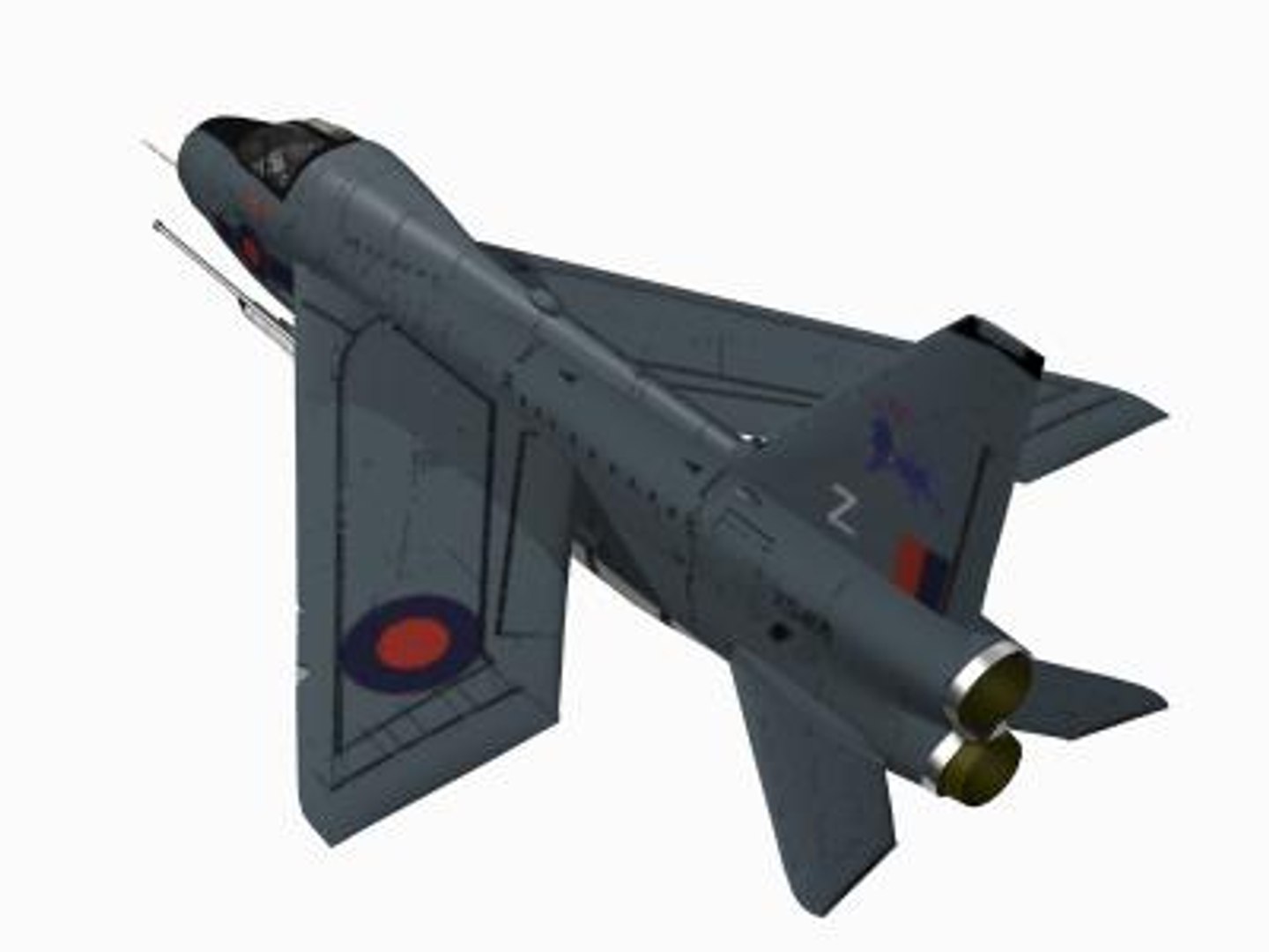 English Electric Lightning T5 3d Max