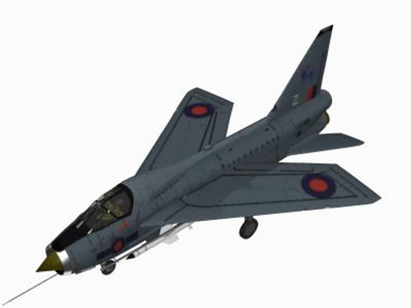English Electric Lightning T5 3d Max