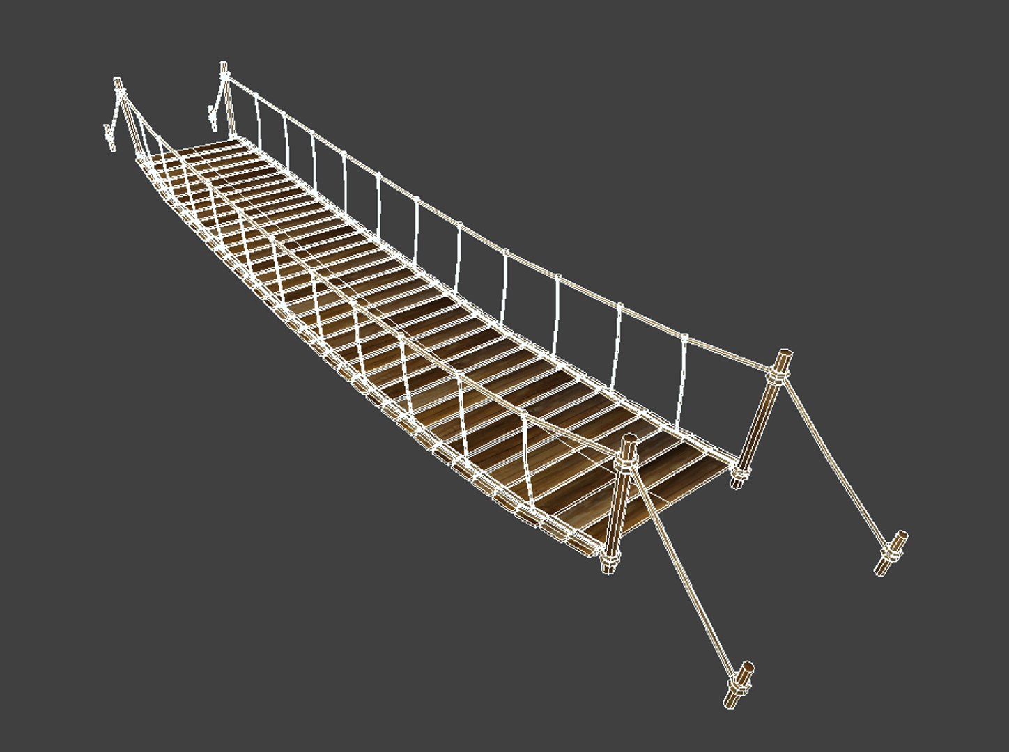 3d Model Of Rope Bridge