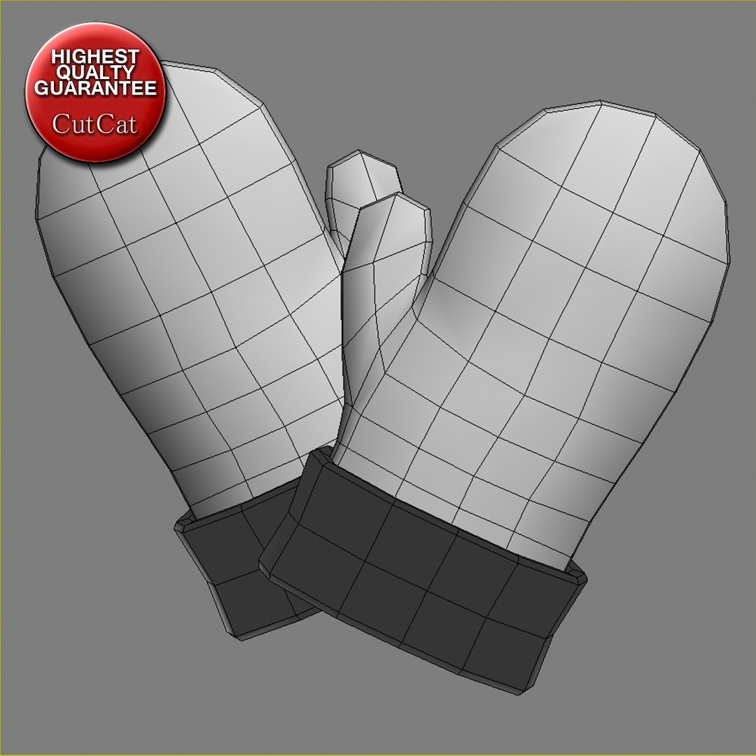 3dsmax Mittens