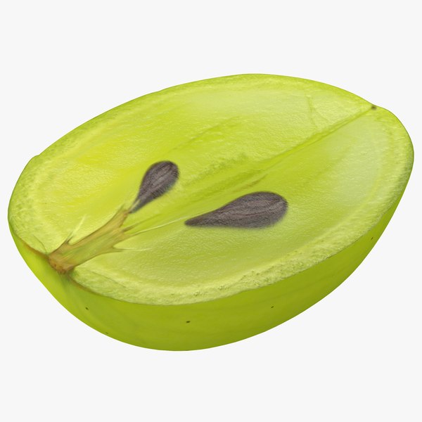 3ds max green grape cross section