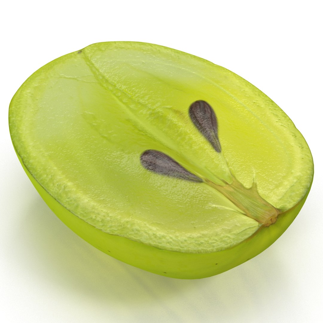 3ds max green grape cross section