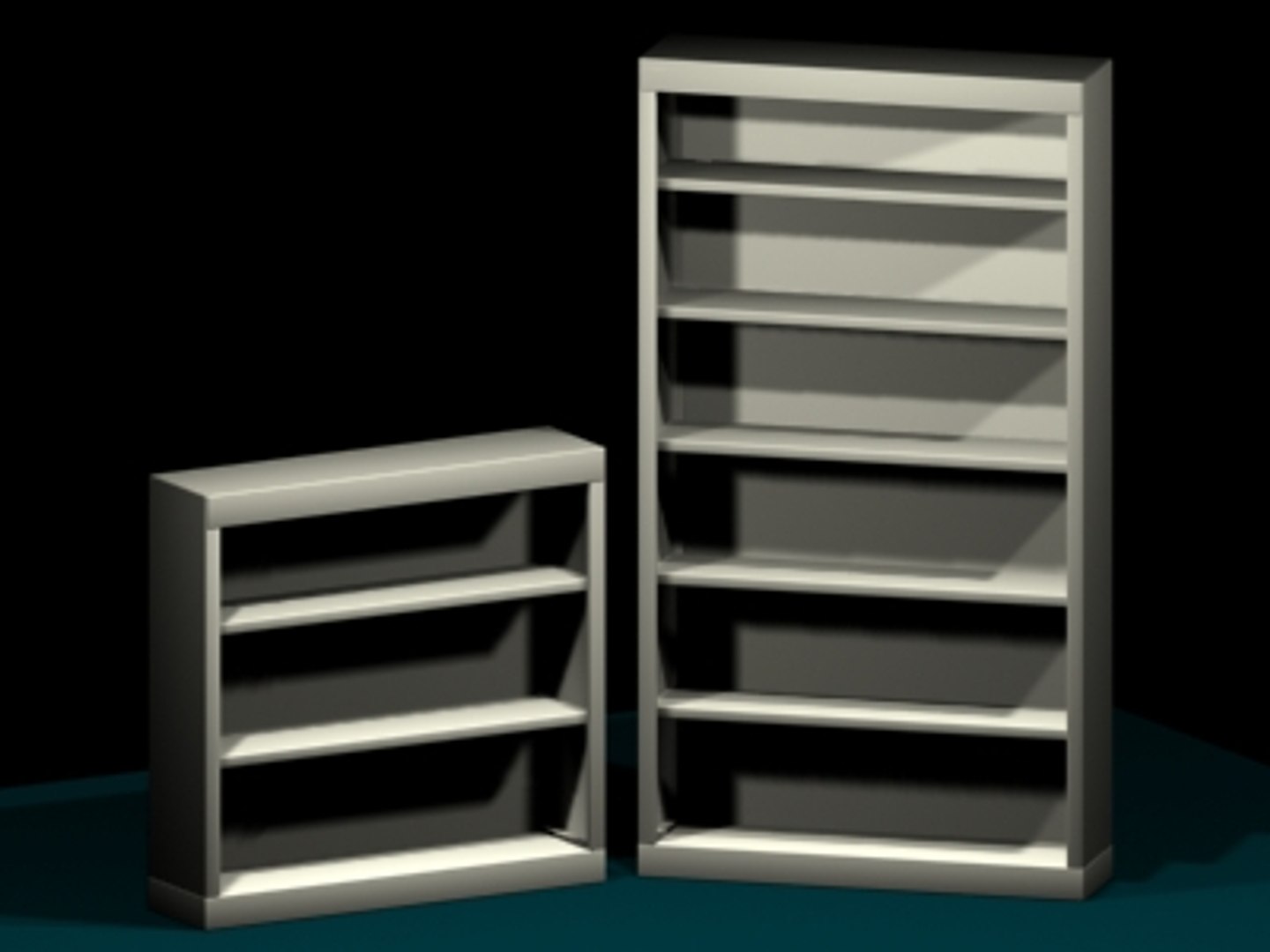 3d model of book shelf