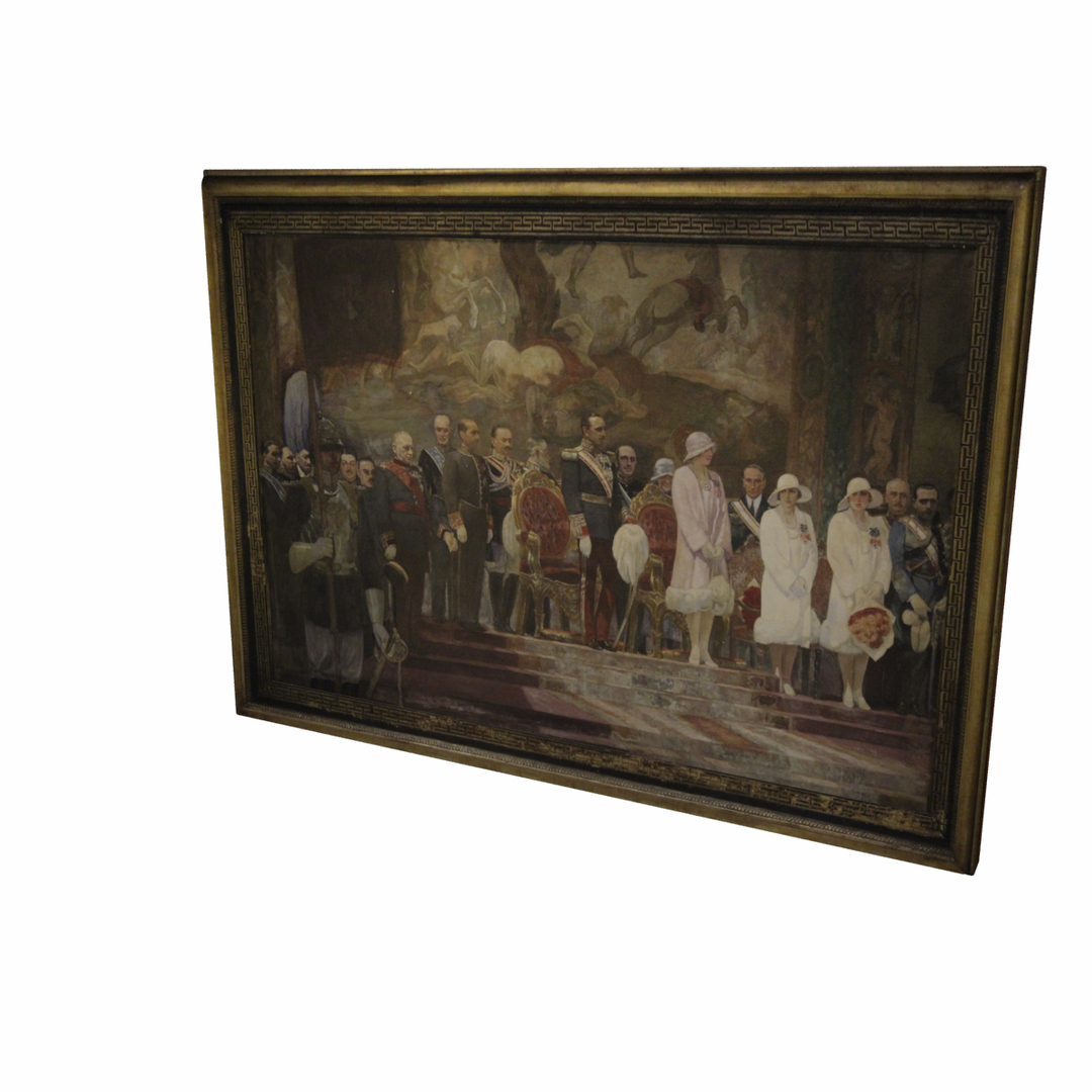 Old Oil Painting 3d Model