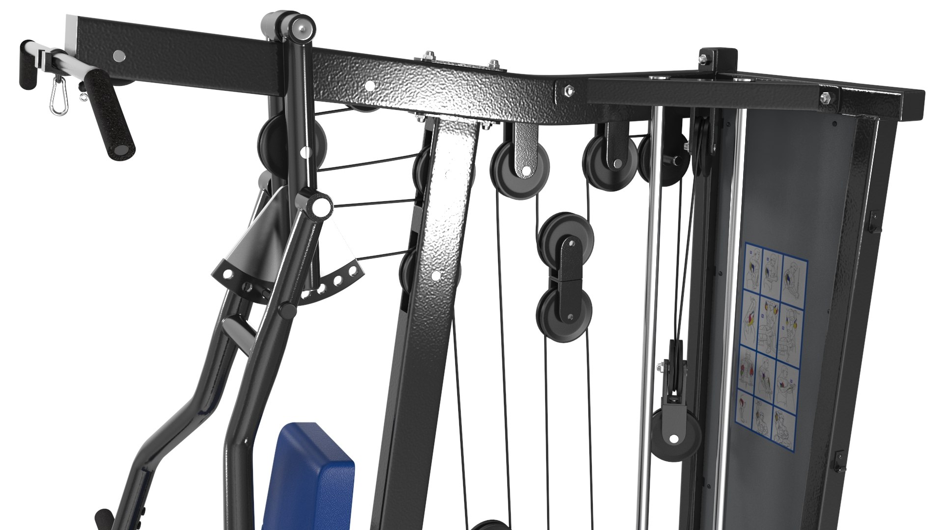 3D multi gym exercise equipment model - TurboSquid 1545706