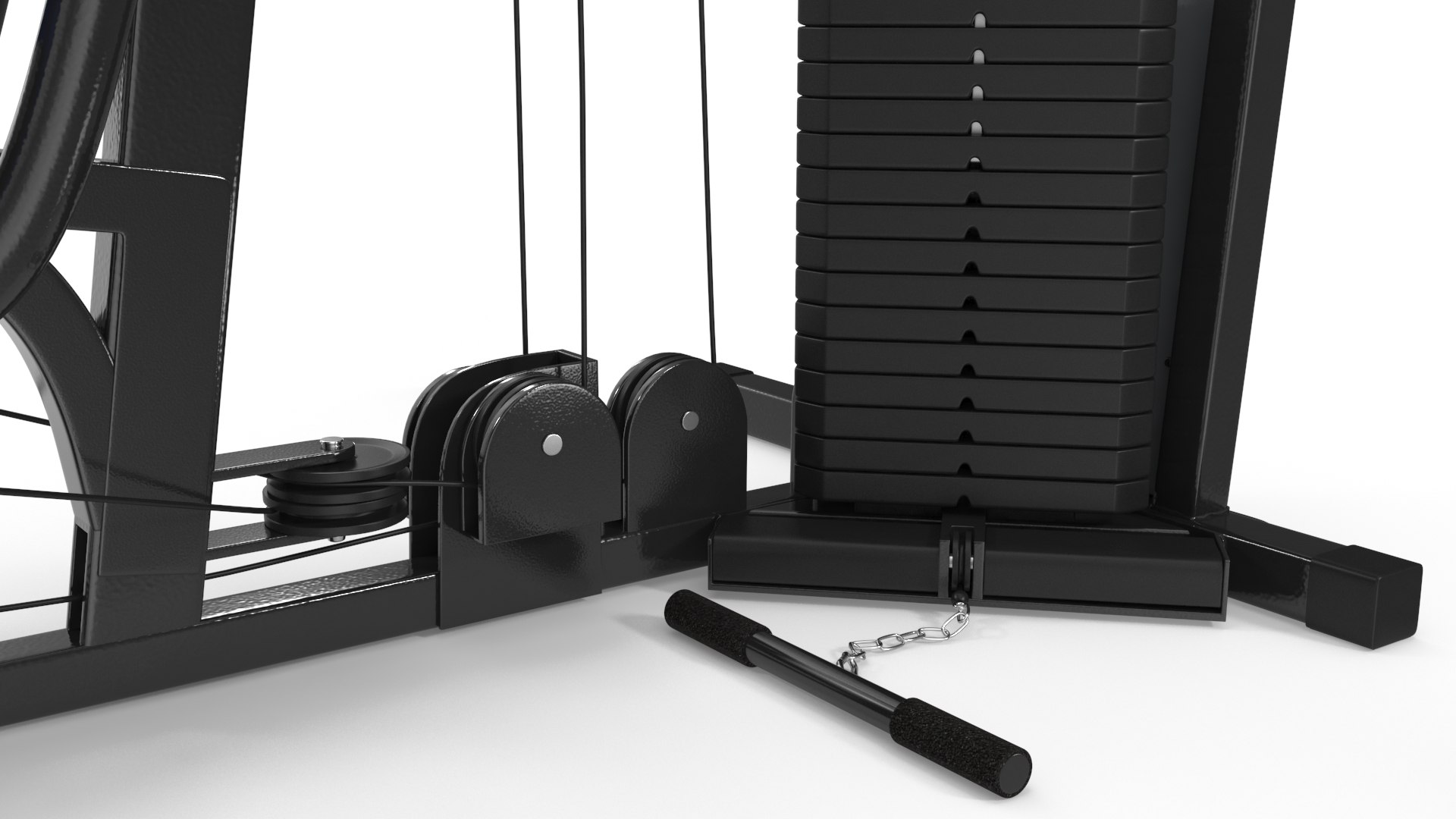 3D multi gym exercise equipment model - TurboSquid 1545706