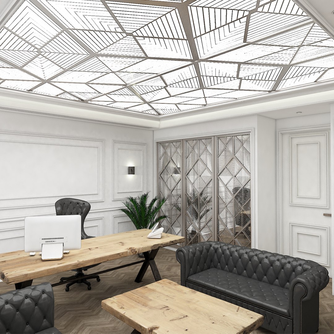 3D Office Interior Model - TurboSquid 1523898