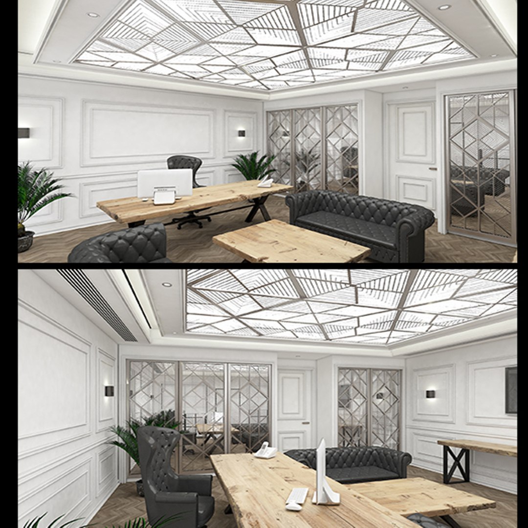 3D Office Interior Model - TurboSquid 1523898