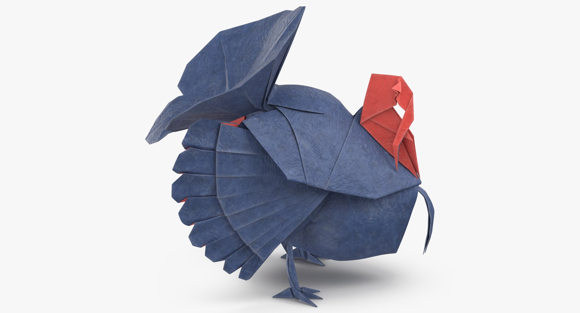 Turkey origami model - TurboSquid 1354314