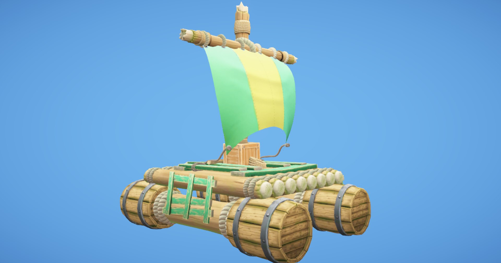 Raft Sea Rowing 3D Model - TurboSquid 1429953