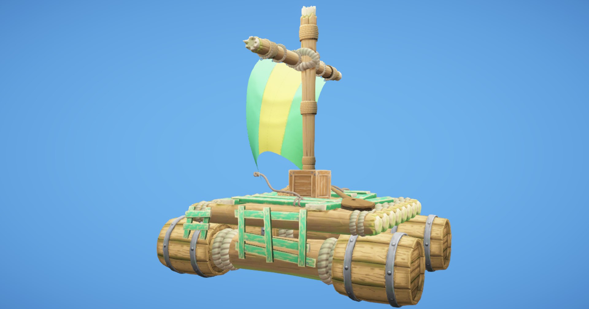Raft Sea Rowing 3D Model - TurboSquid 1429953