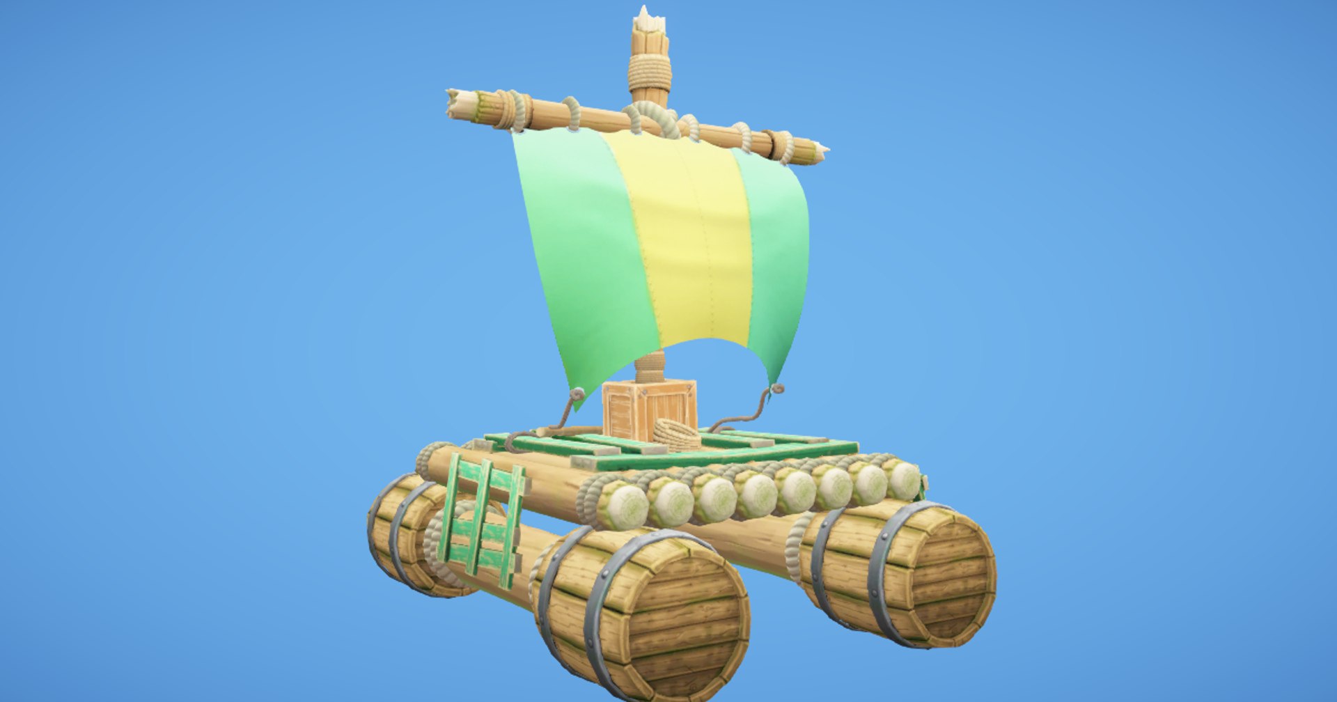 Raft Sea Rowing 3D Model - TurboSquid 1429953
