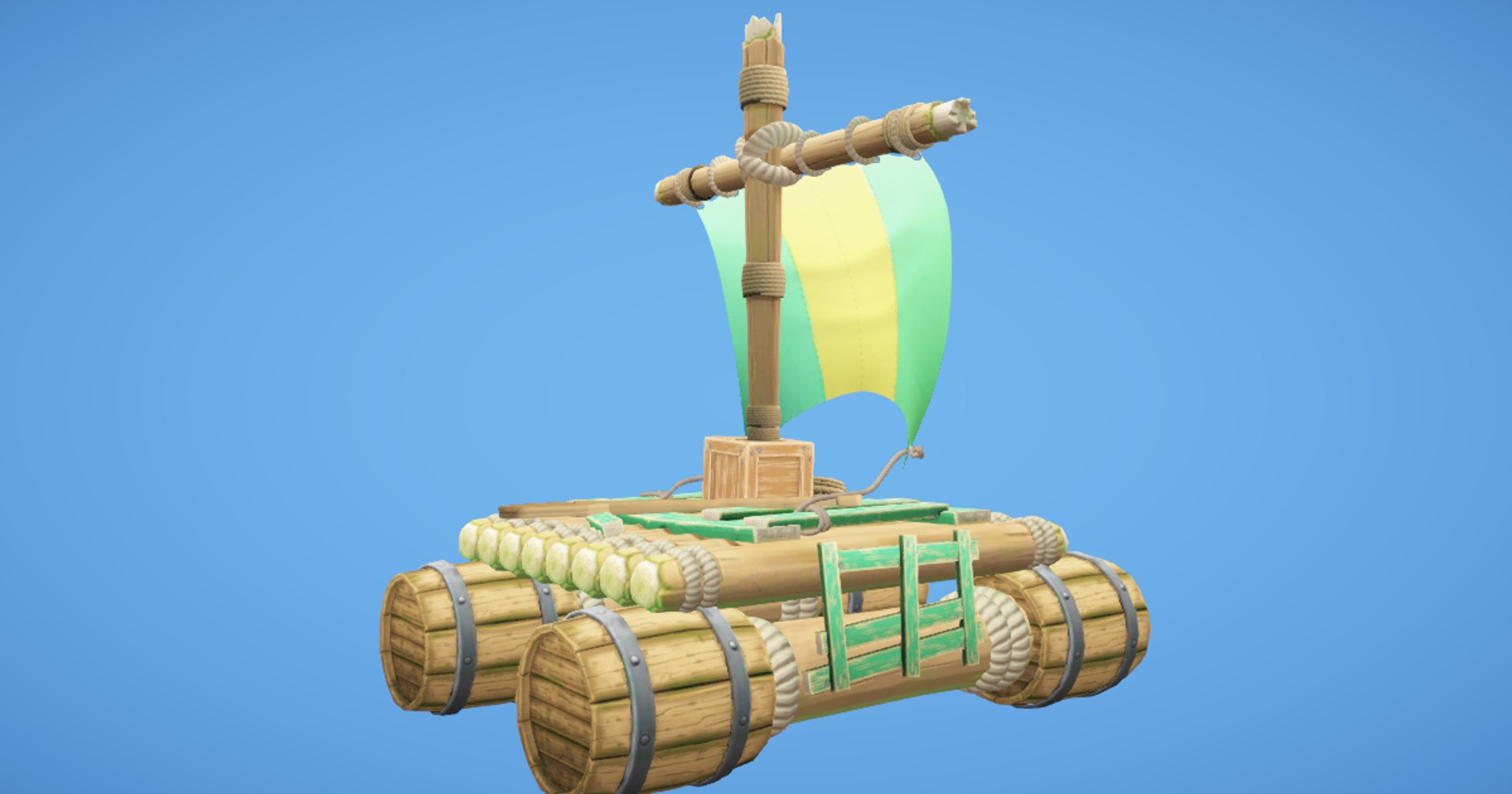 Raft Sea Rowing 3D Model - TurboSquid 1429953