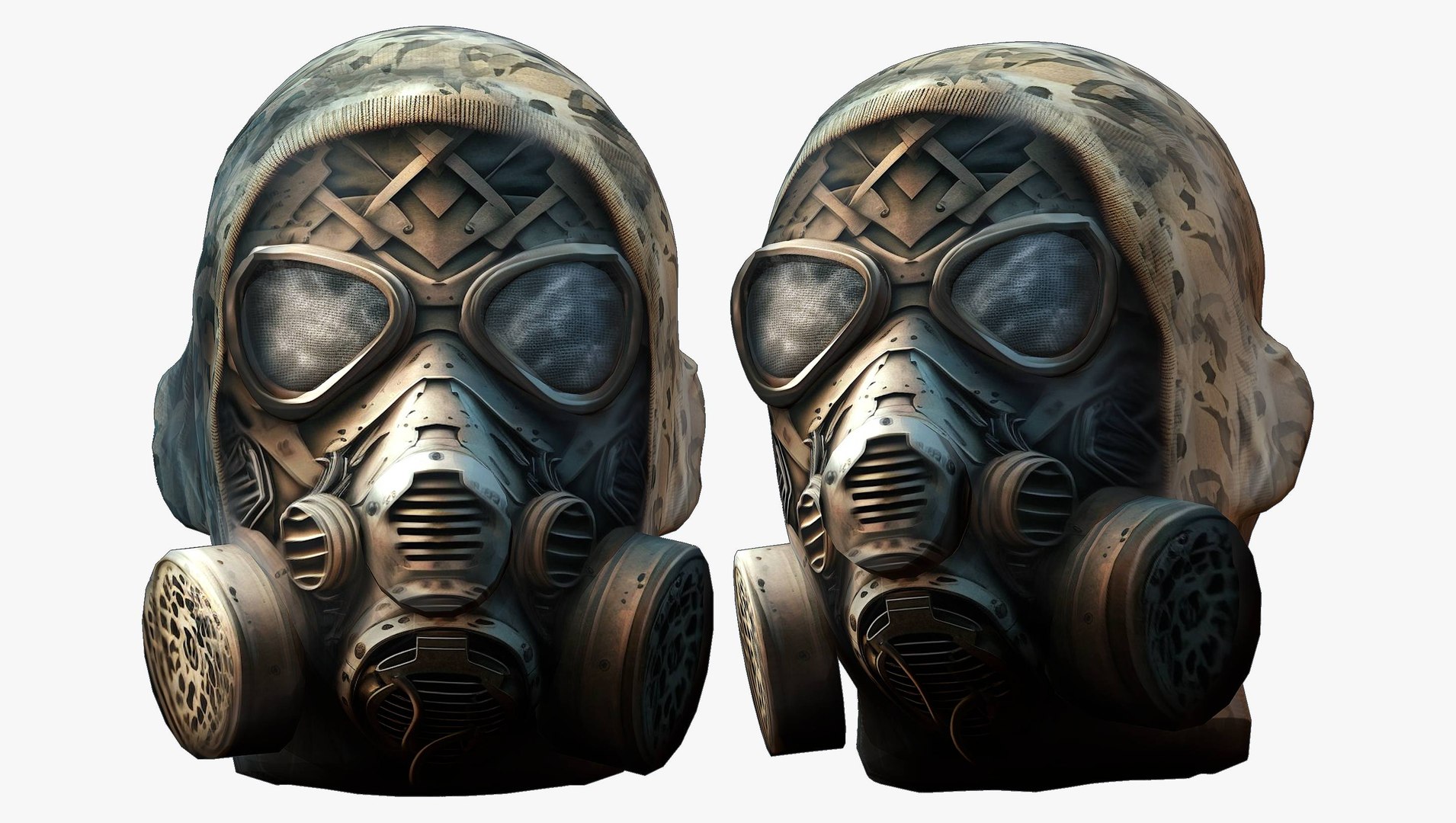 3D Gas Mask Protection Plastic Black Model - TurboSquid 2024361