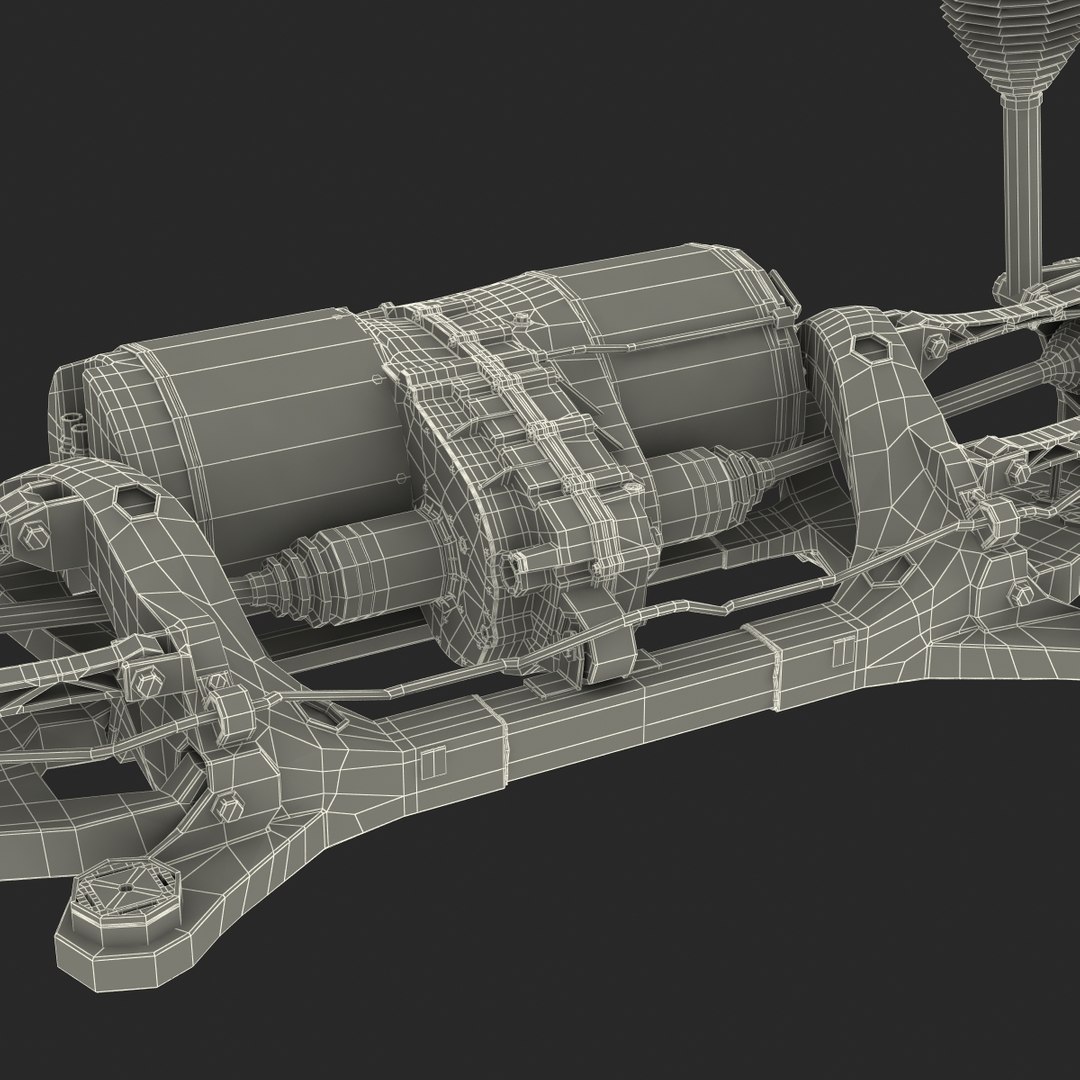 3d tesla s axle 2 model