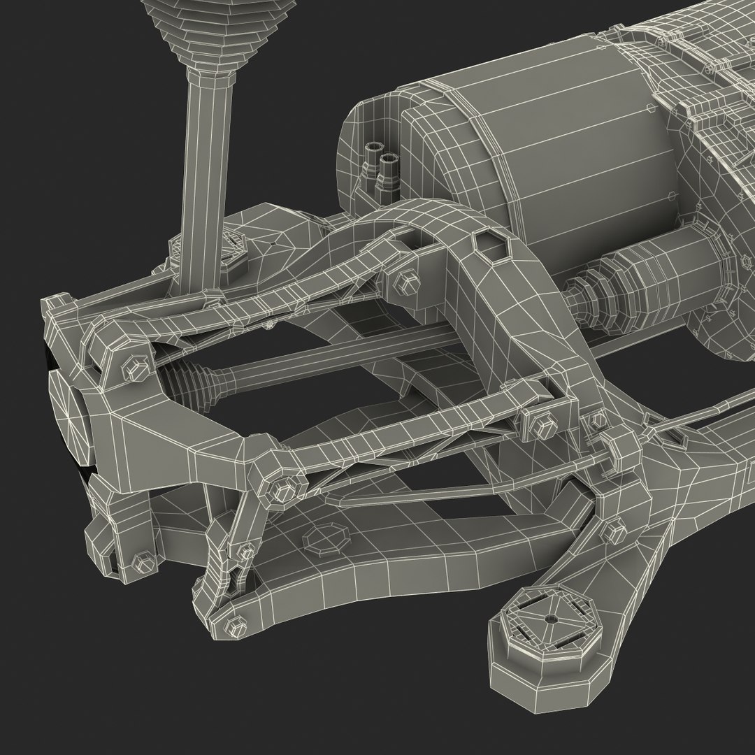 3d tesla s axle 2 model