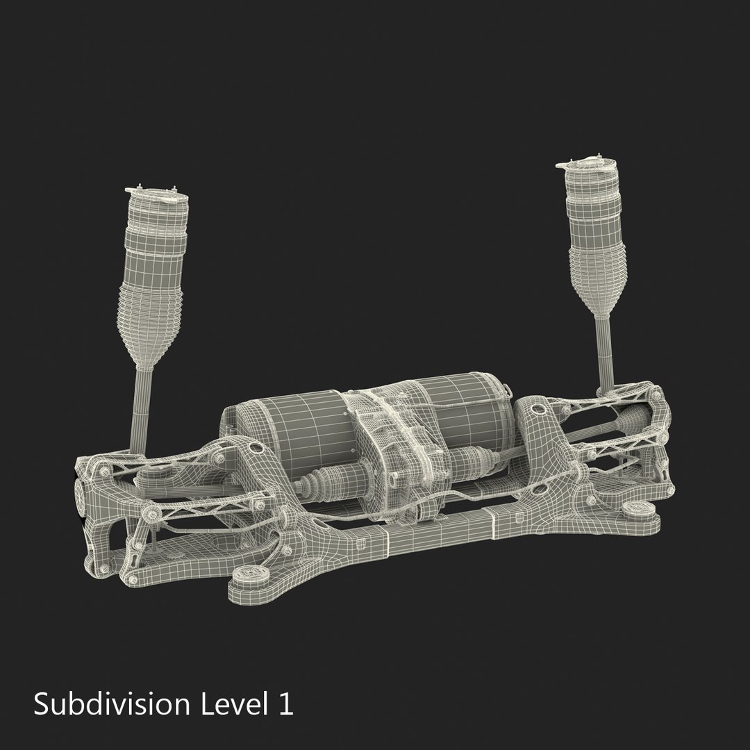3d tesla s axle 2 model