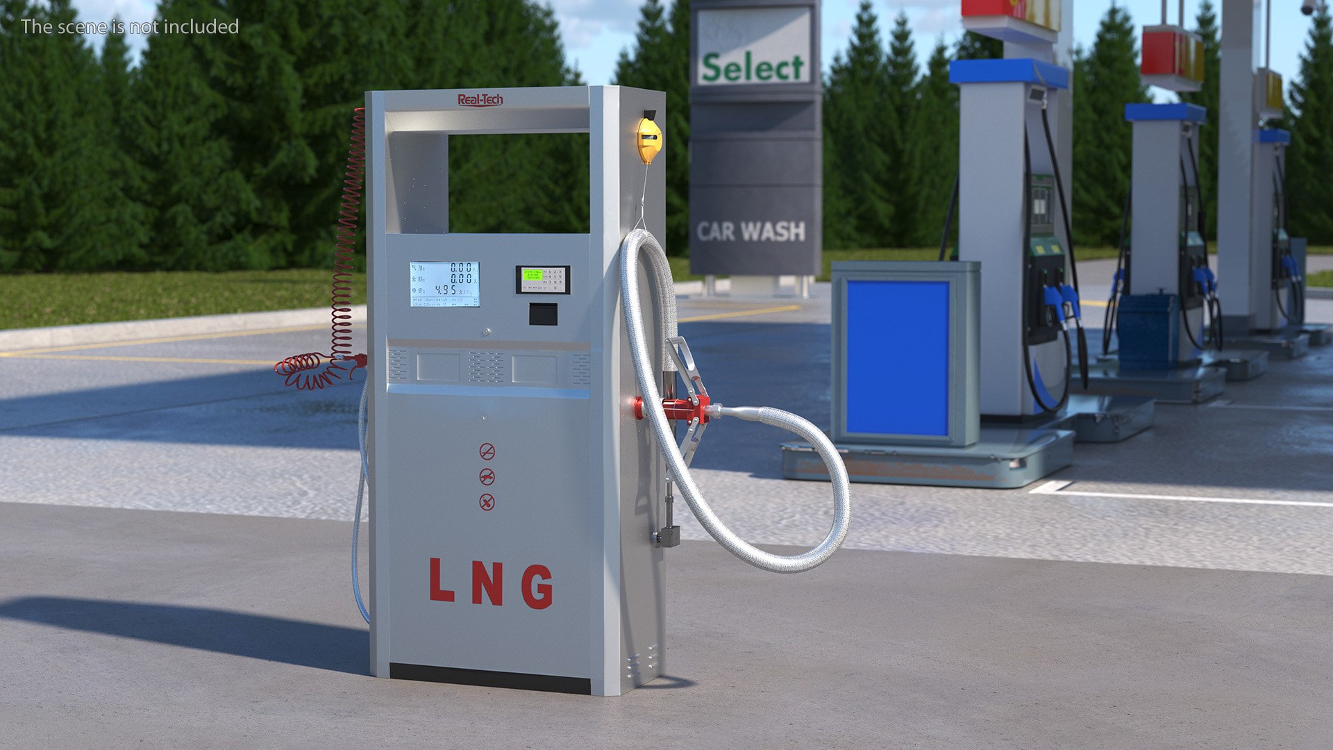LNG Fuel Dispenser Station 3D - TurboSquid 2216626