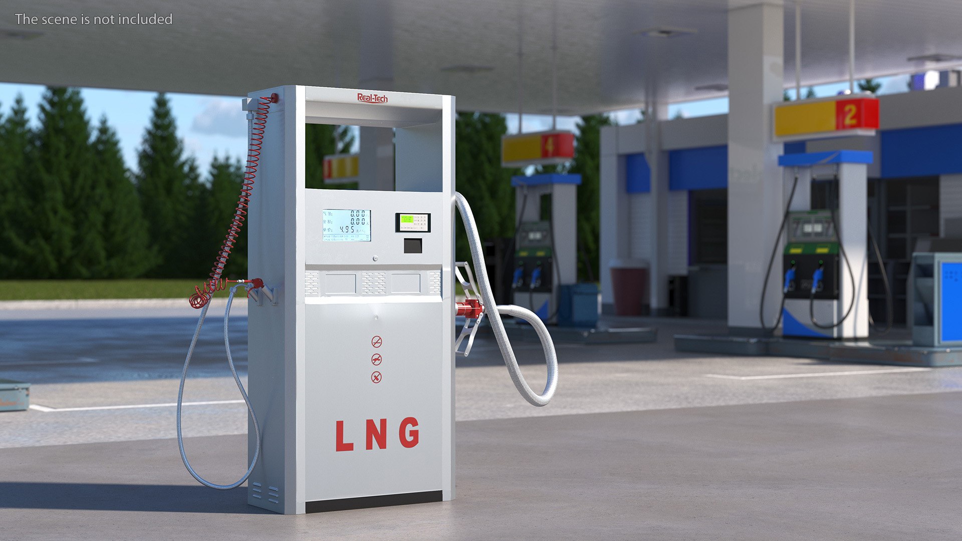 LNG Fuel Dispenser Station 3D - TurboSquid 2216626