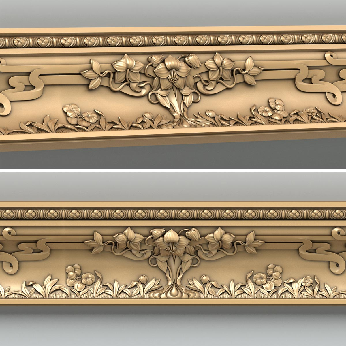 3d model decorative molding