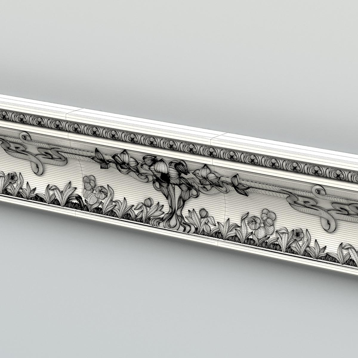 3d model decorative molding