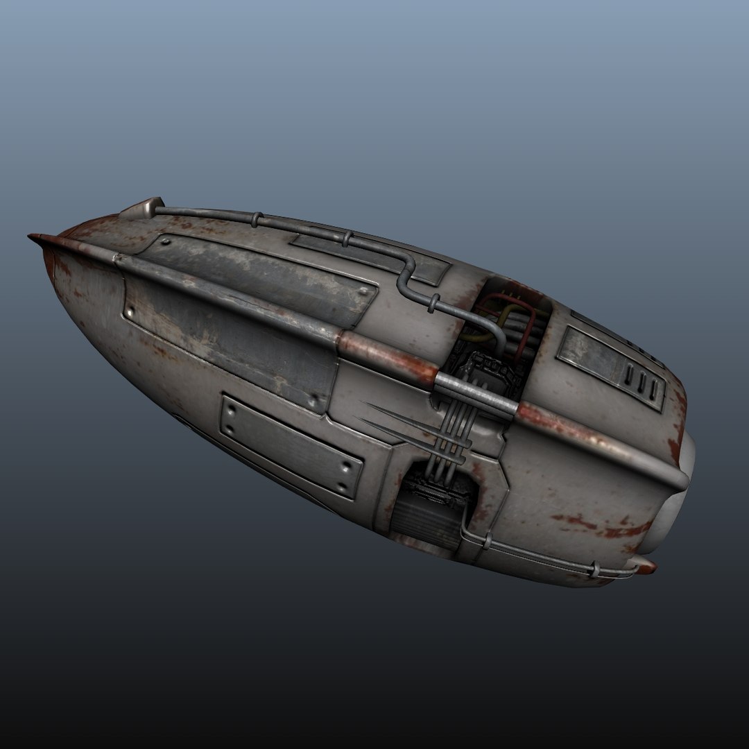 Futuristic Jet Engine 3d Model