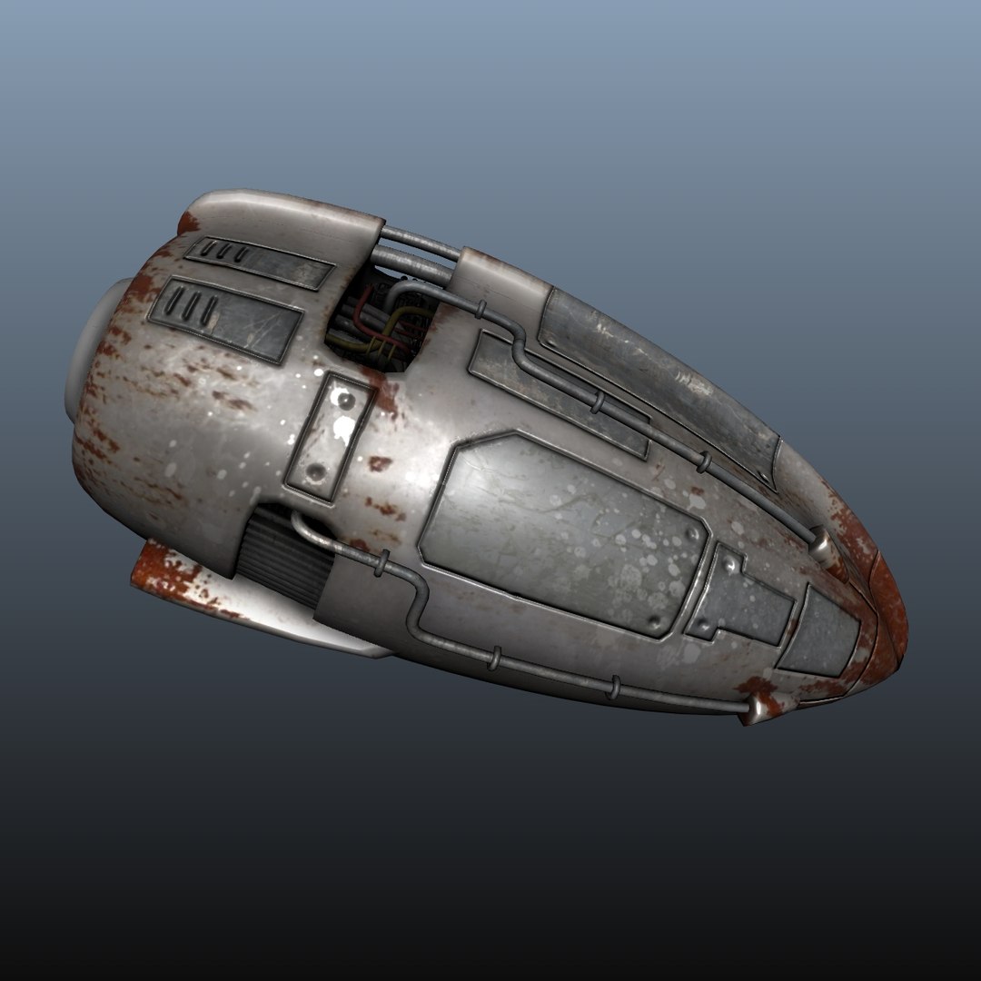 Futuristic Jet Engine 3d Model