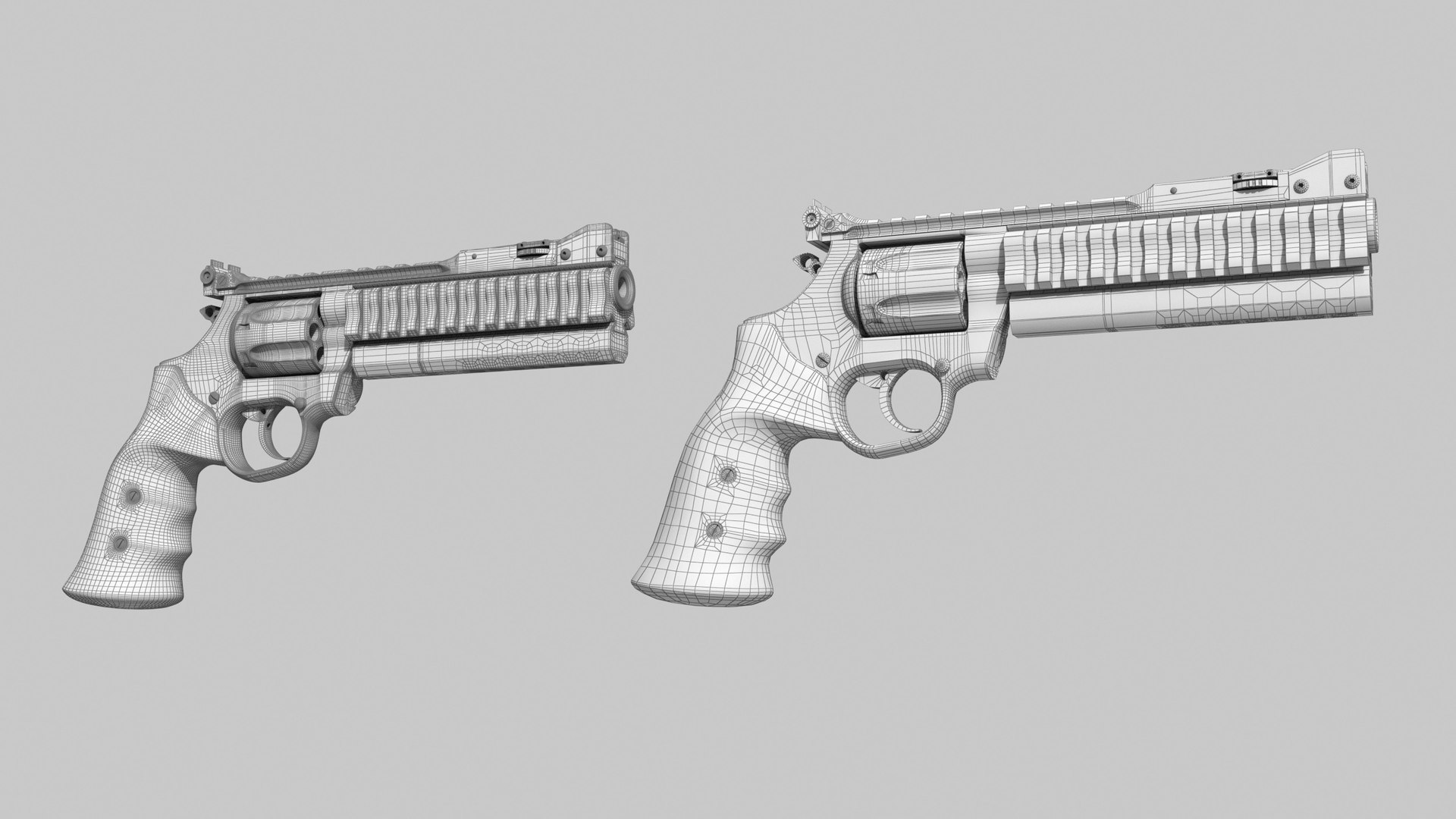 3D Magnum Revolver Model - TurboSquid 1701763