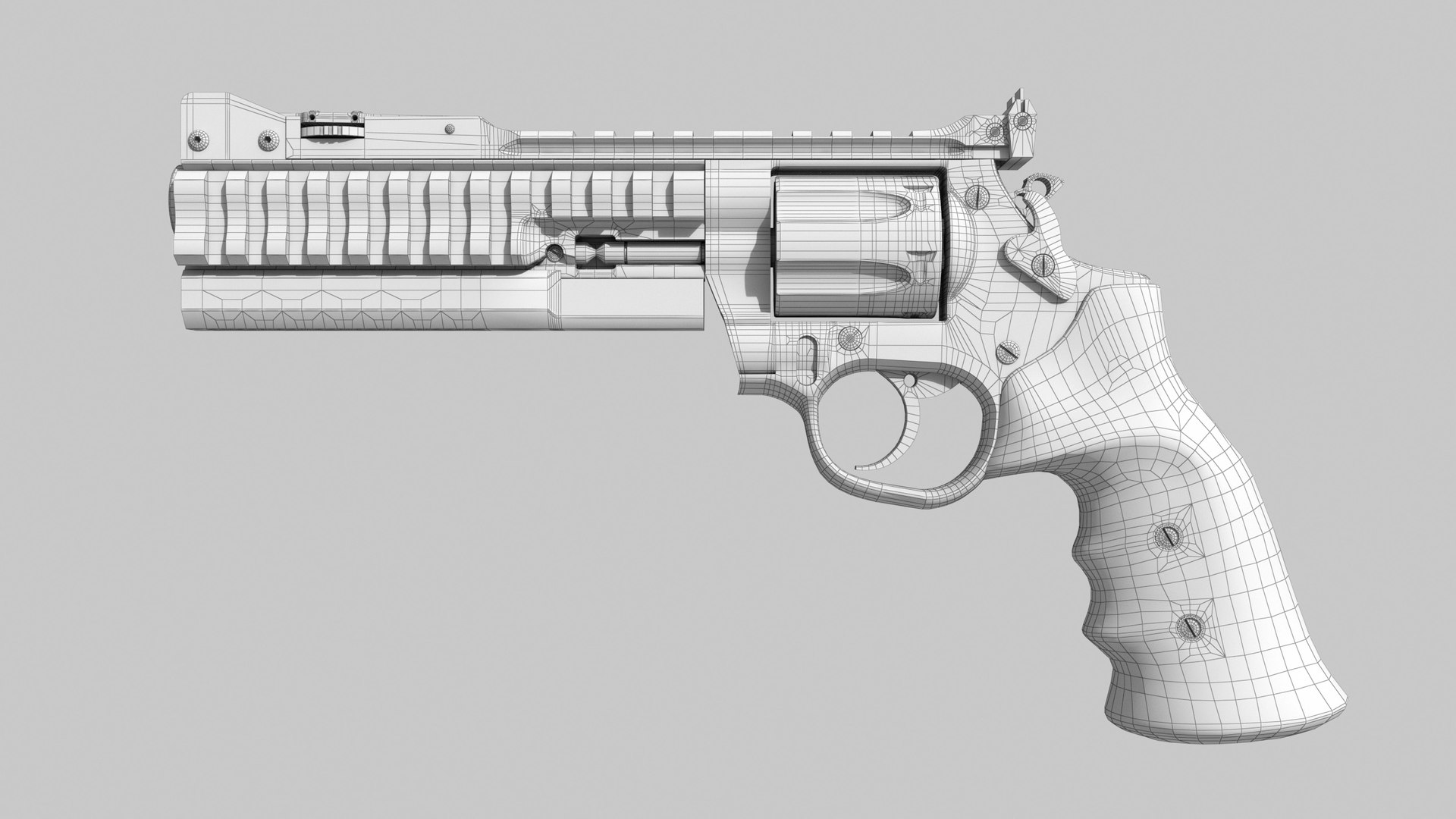 3D Magnum Revolver Model - TurboSquid 1701763
