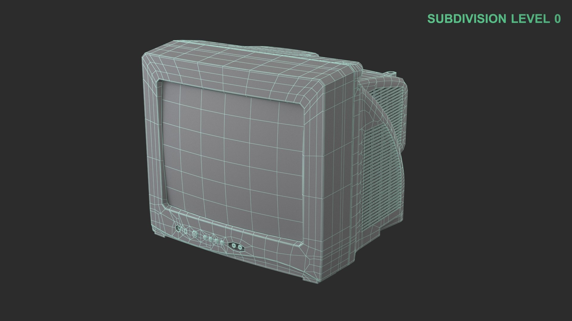 Retro CRT TV 3D Model - TurboSquid 2387222