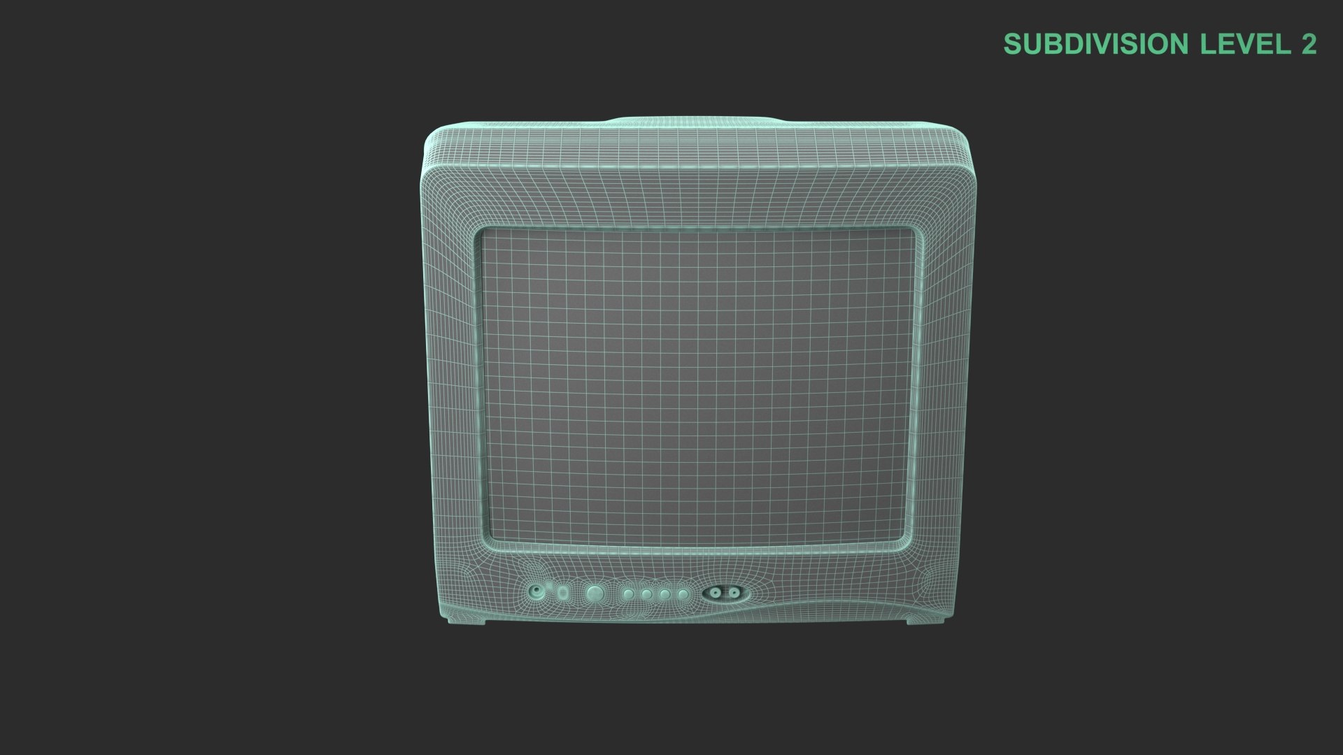 Retro CRT TV 3D Model - TurboSquid 2387222