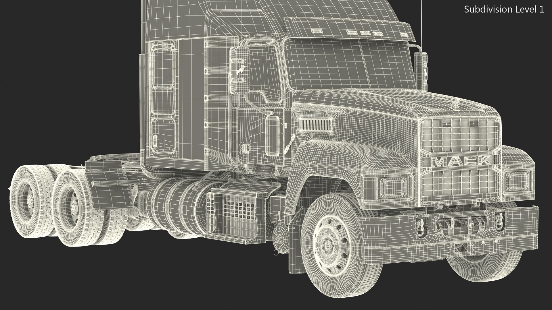 Mack Pinnacle 2025 Truck White 3D Model - TurboSquid 2343223