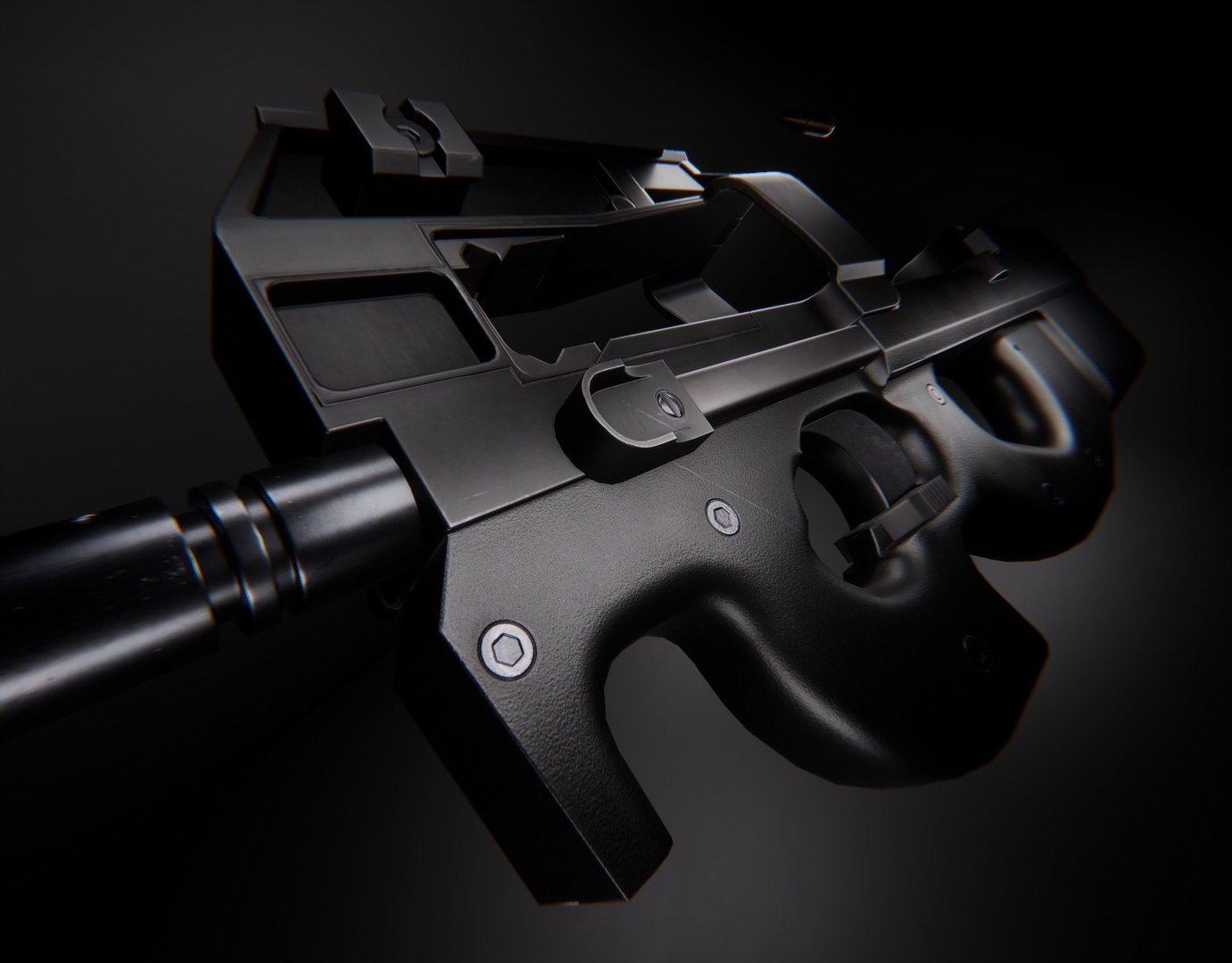 3D Model P90 AAA Game Ready PBR Low-poly 3D Model - TurboSquid 2008301
