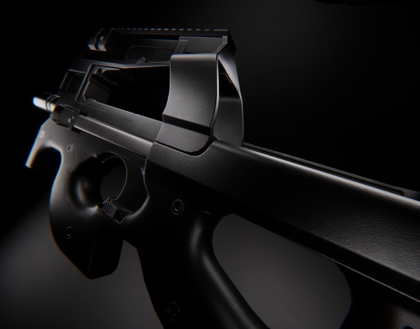 3D Model P90 AAA Game Ready PBR Low-poly 3D Model - TurboSquid 2008301