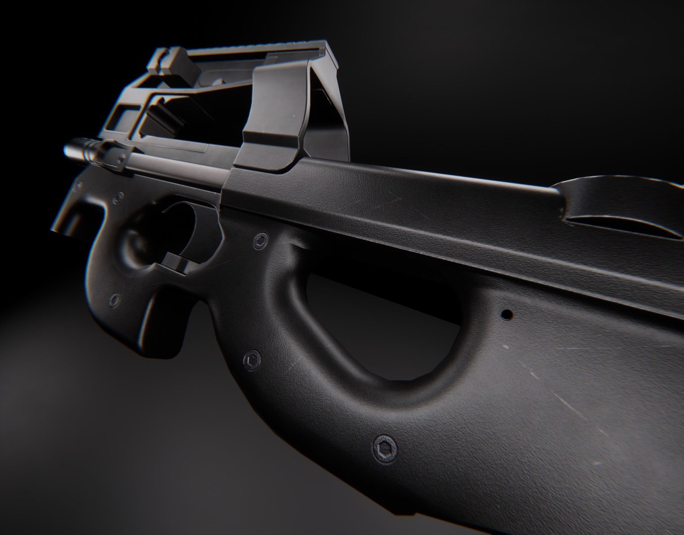 3D Model P90 AAA Game Ready PBR Low-poly 3D Model - TurboSquid 2008301