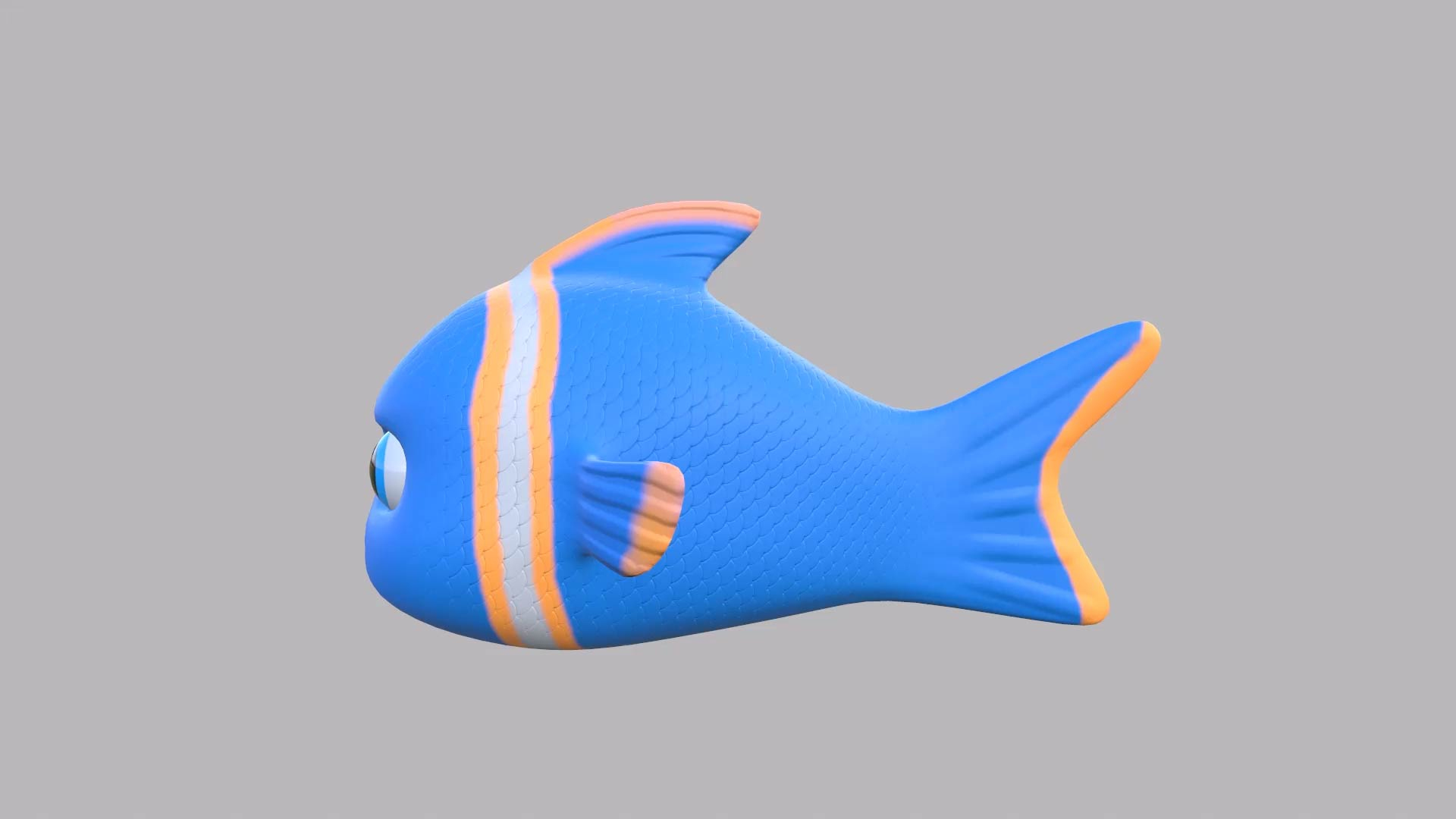 3D model fish blue - TurboSquid 1548469