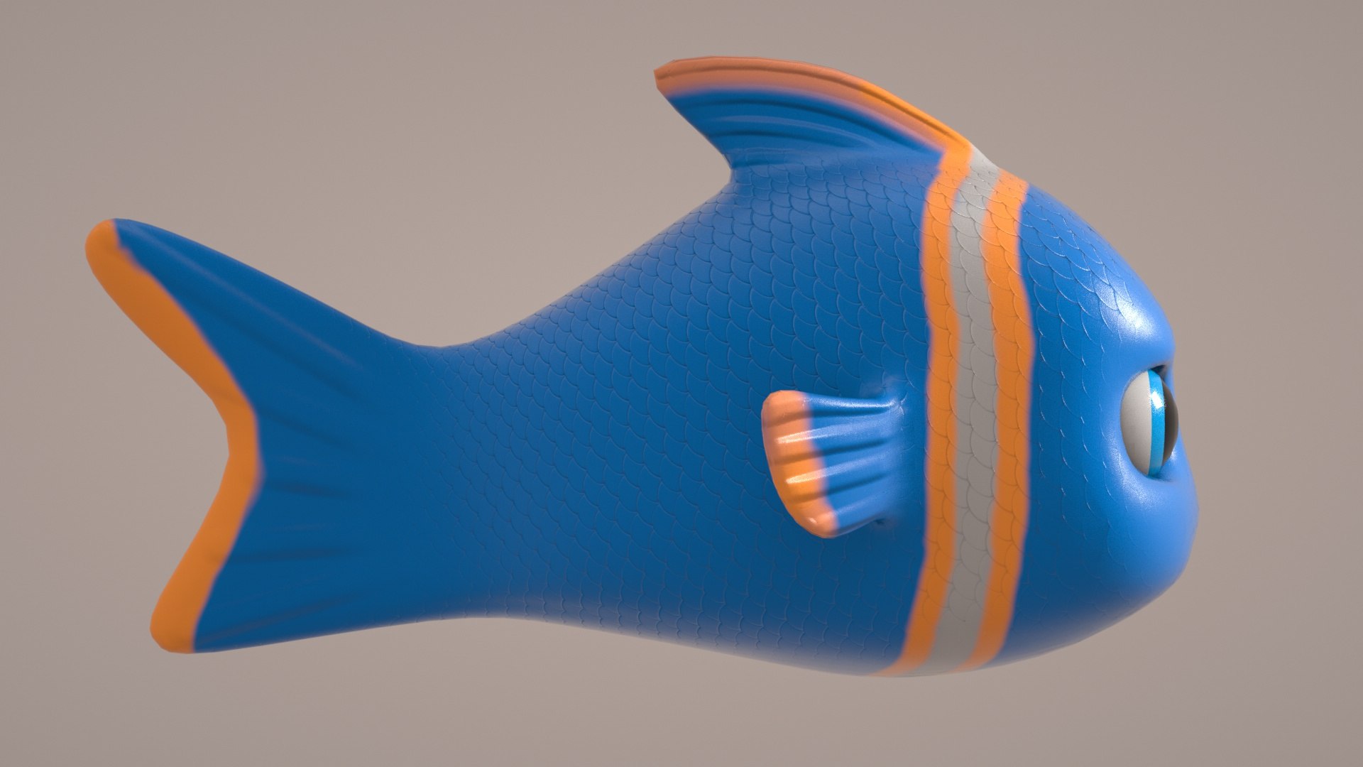 3D model fish blue - TurboSquid 1548469