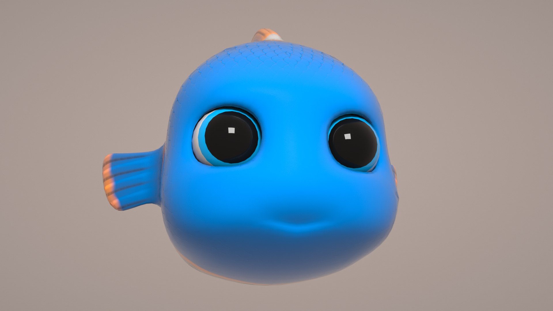 3D model fish blue - TurboSquid 1548469