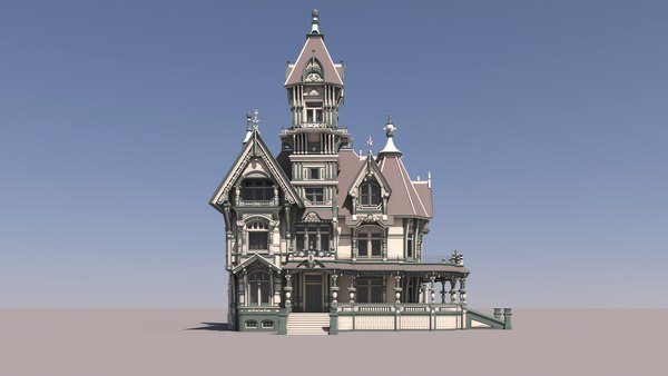 Carson Mansion3Dモデル - TurboSquid 1978526