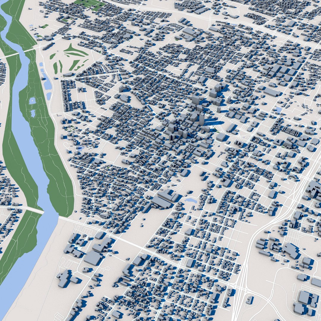 3D Albuquerque City New Mexico Model - TurboSquid 2410035