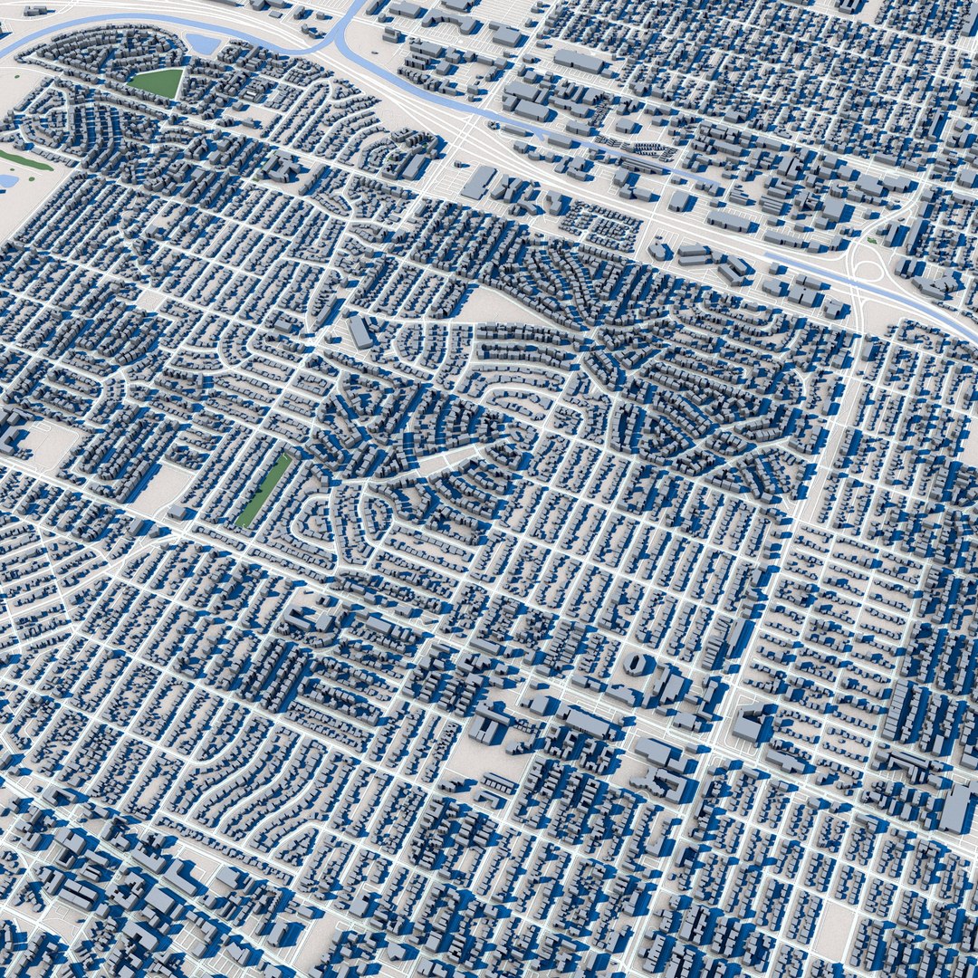 3D Albuquerque City New Mexico Model - TurboSquid 2410035