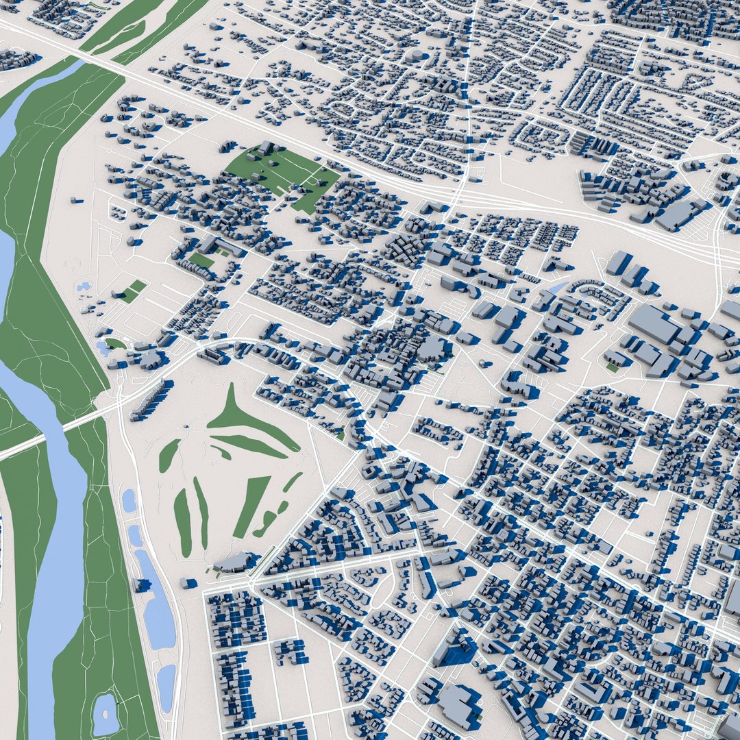 3D Albuquerque City New Mexico Model - TurboSquid 2410035