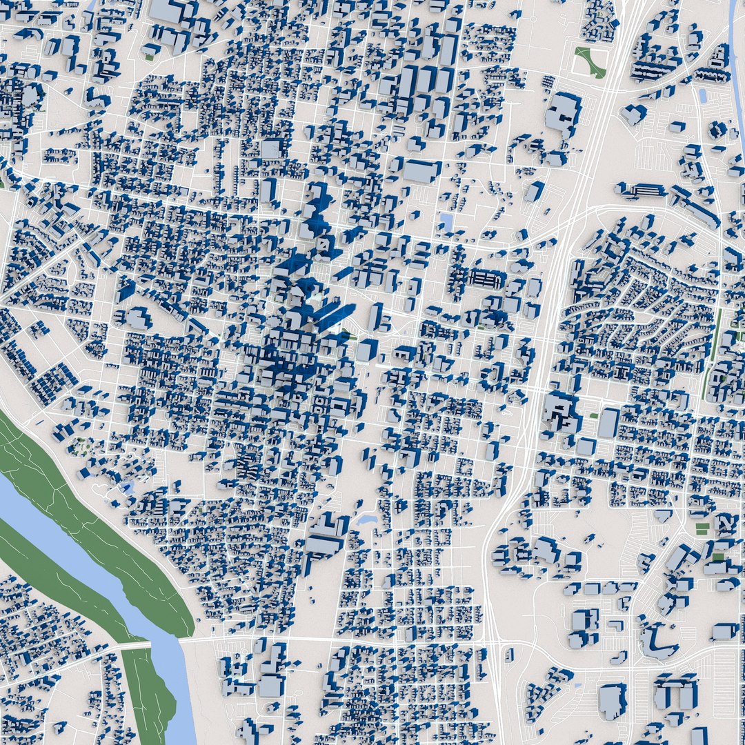 3D Albuquerque City New Mexico Model - TurboSquid 2410035