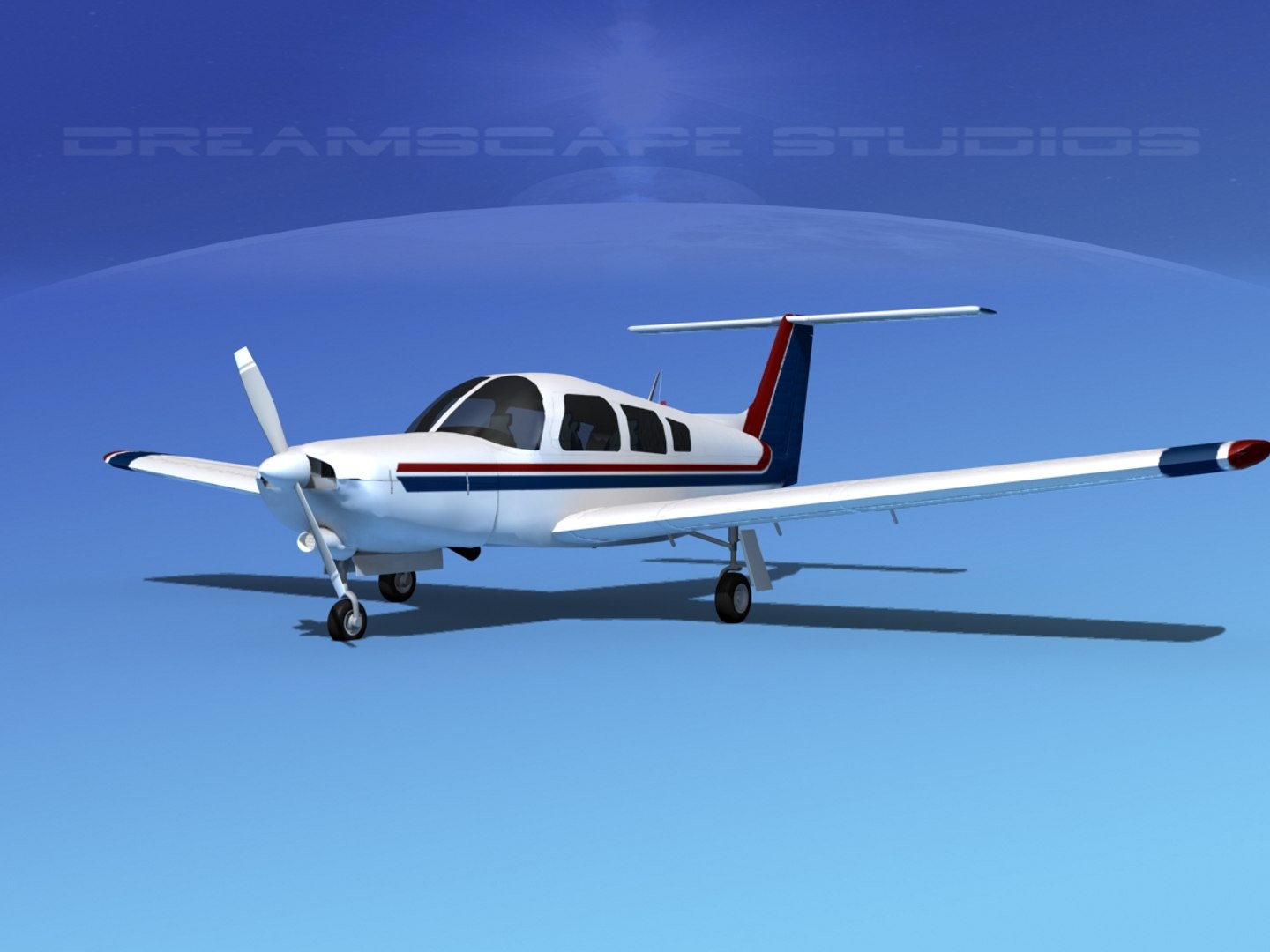 3d Propeller Piper Turbo Arrow Model