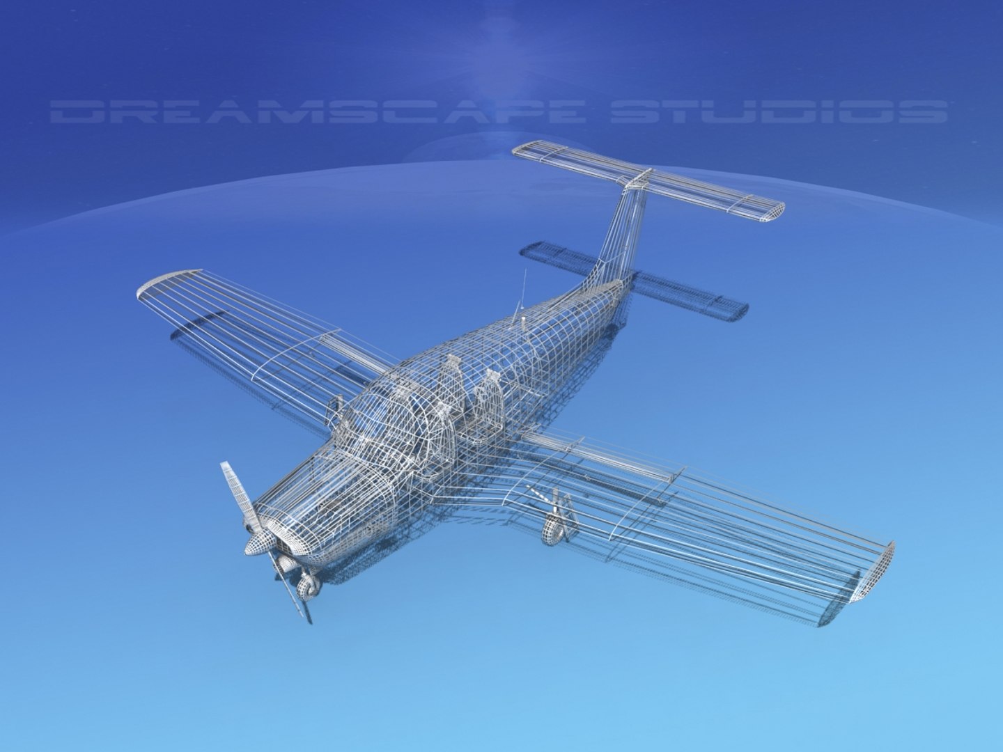 3d Propeller Piper Turbo Arrow Model