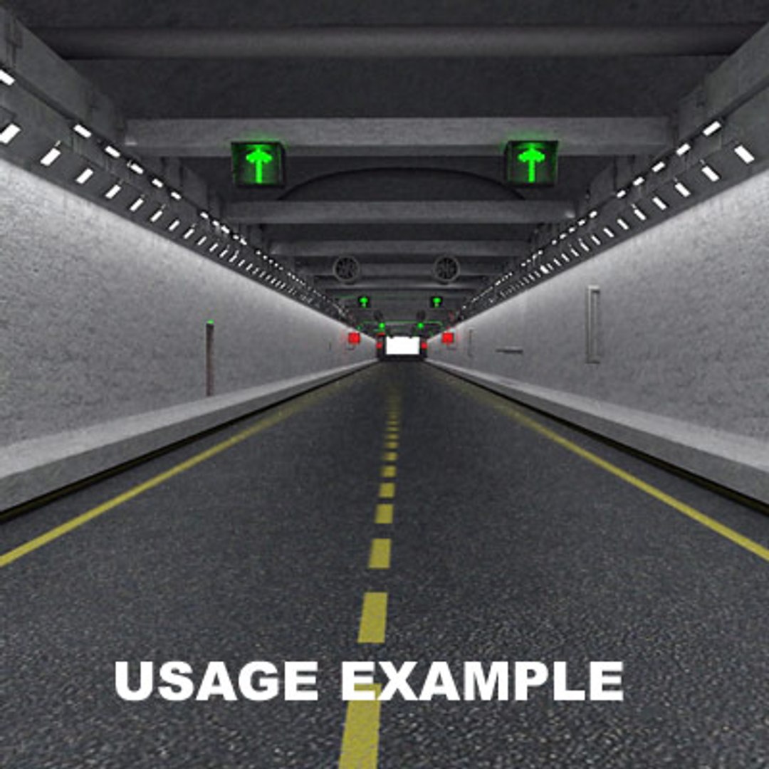 Underground Road 3d Model