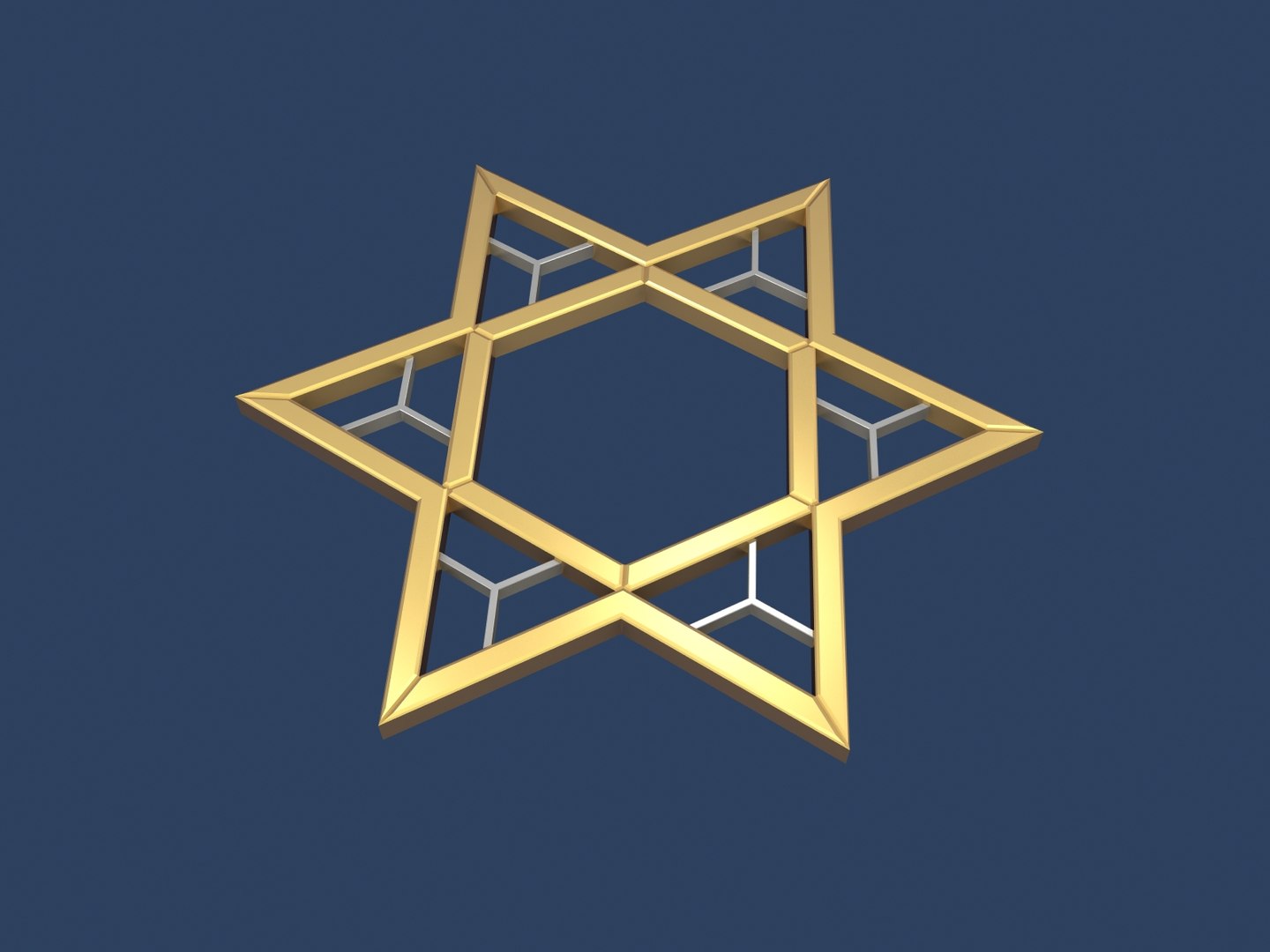 Star David 3D Model - TurboSquid 1417474
